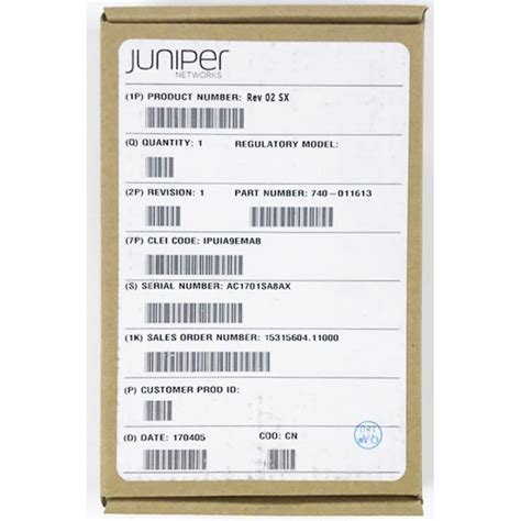 Srx Sfp 1ge Sx Genuine Juniper 740 011613