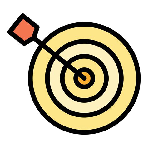 Archery Board Aim Icon Vector Flat 26607688 Vector Art At Vecteezy