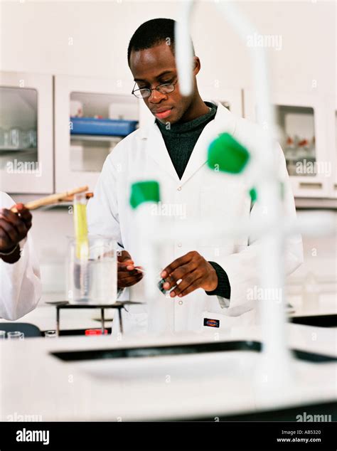 Black Chemist At Work