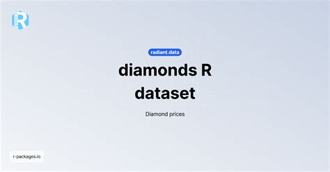 Diamonds Dataset R Packages