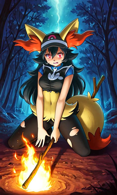 Ash Tf Tg Braixen Attempt 2 By Delphoxita On Deviantart