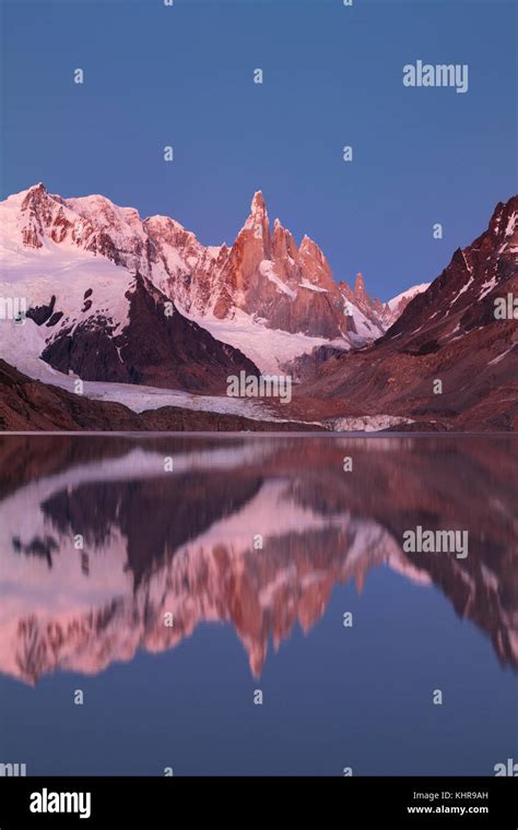 Cerro Torre Shortly Before Sunrise With Laguna Torre And Grande Glacier