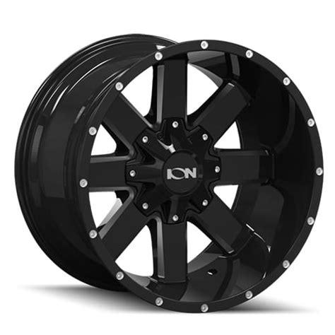 Ion Alloy 141 Gloss Black W Milled Spokes 20x9 18 141 2952m18
