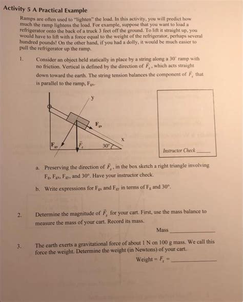 Solved Ctivity 5 A Practical Example Ramps Are Often Used To Chegg