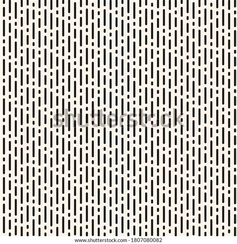 Dash Line Pattern Vector Monochrome Seamless Stock Vector Royalty Free