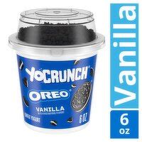 Yocrunch Oreo Vanilla Lowfat Yogurt With Toppers 6 Oz Shoprite
