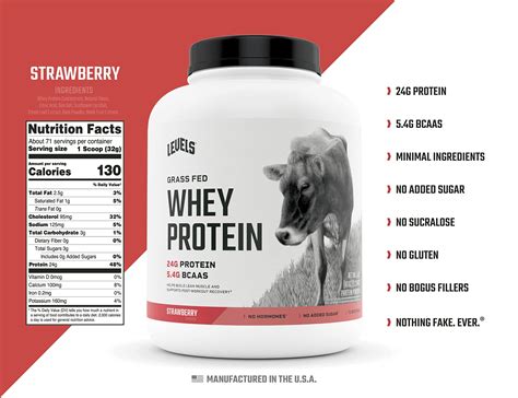 Levels Grass Fed 100 Whey Protein