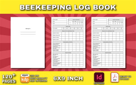 Beekeeping Log Book Graphic By Dprintables · Creative Fabrica