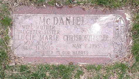 Christopher Lee Mcdaniel 1995 1995 Find A Grave Memorial