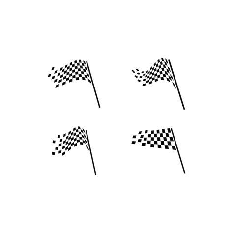 Premium Vector Race Flag Icon Simple Design Race Flag Logo