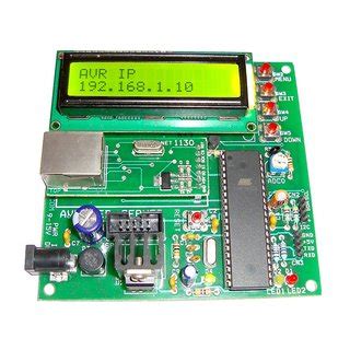 Embedded AVR Webserver Complete Assembled Kit With Source Code