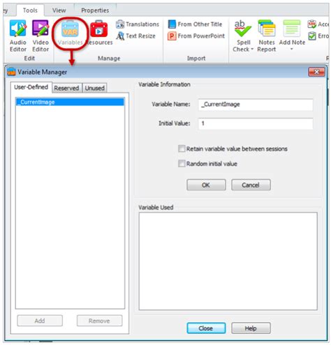 Lectora Basics Using User Defined Variables