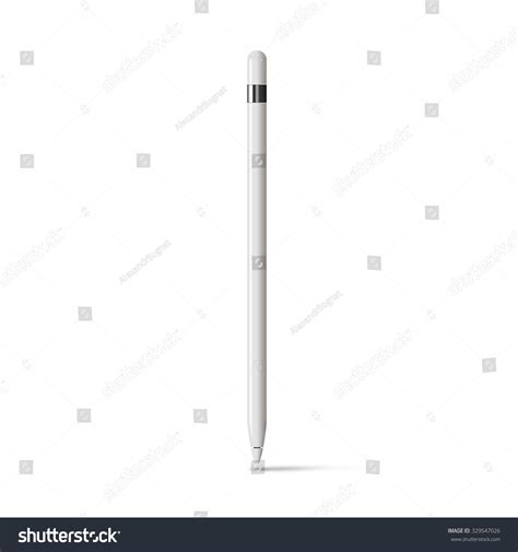 White Tablet Stylus Isolated On White Background Digital Input Device