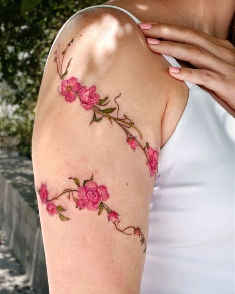 Briar Rose Flower Tattoo