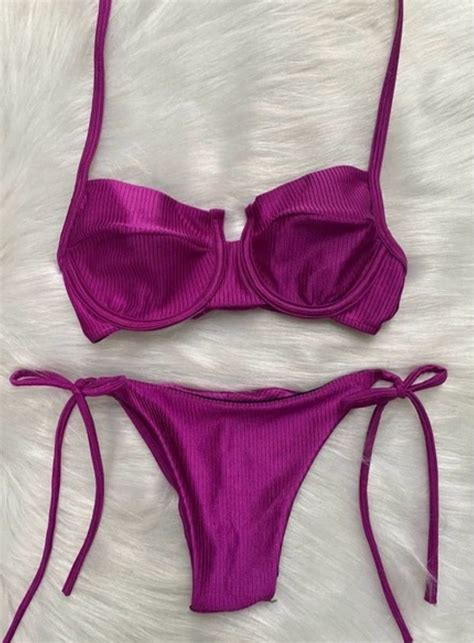 Biquíni Roxo Moda Praia Feminina Nunca Usado 94383163 Enjoei