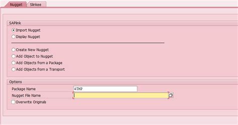SAPist My SAP Experiments SAP Link Import Nuggets