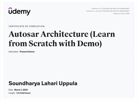 Soundharya Lahari Uppula On Linkedin Autosar Certification Careergrowth Automotivesoftware