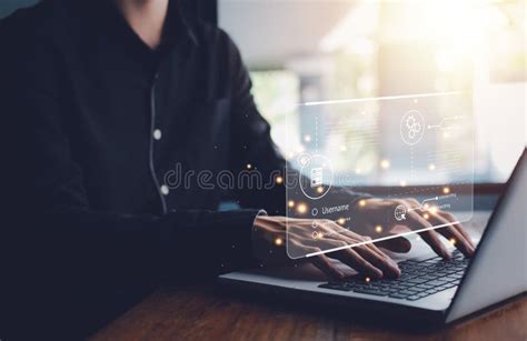 Username And Password Login With Biometric Identification Fingerprint