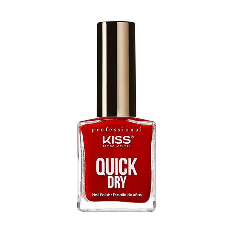 Kiss Quick Dry Nail Polish “ready Set Red” Qp04 Nahdi