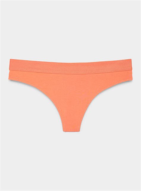 Elastic Band Tencel™ Modal Thong Miiyu Shop Womens Thongs Online