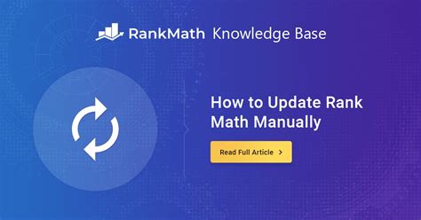 How To Update Rank Math Manually Rank Math