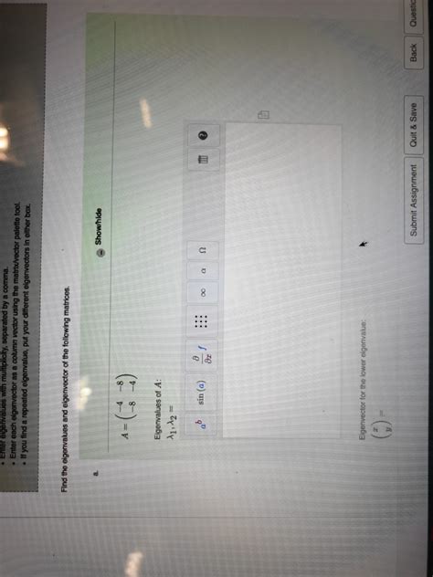 solved enter eigenvalues with multiplicity separated by a
