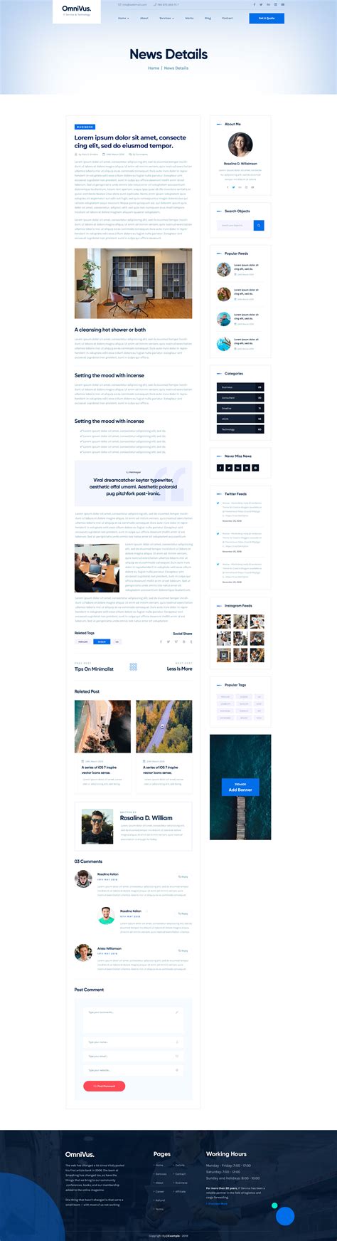 Omnivus Technology It Solutions Services Xd Template By Webtend
