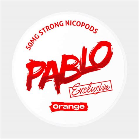 Pablo Orange Bold Citrus Flavor With Extreme Nicotine