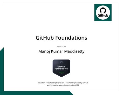 Manoj ⠀ On Linkedin Github Githubfoundations