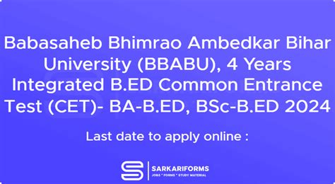 Result Announced For Bhimrao Ambedkar University Bihar Bbabu