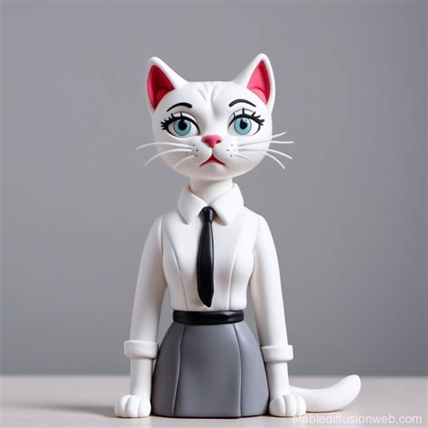 A Cat Sadly Crying And Screaming Like A Cartoon Character Prompts