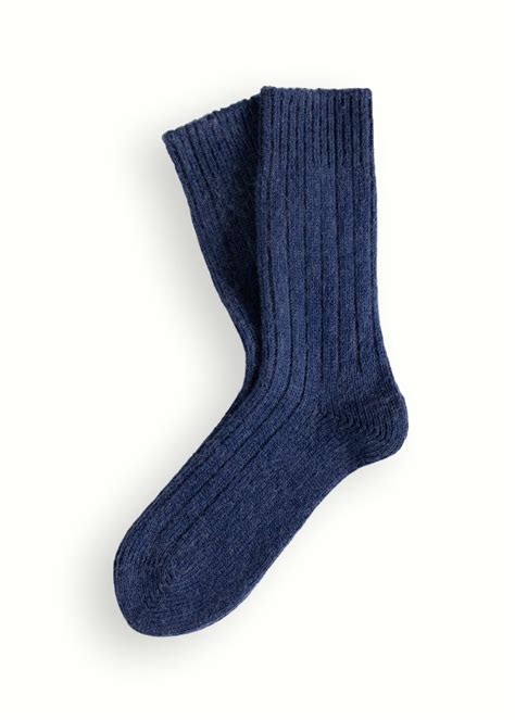 Soft Wool Collection Dark Blue Socks Thunders Love Socks