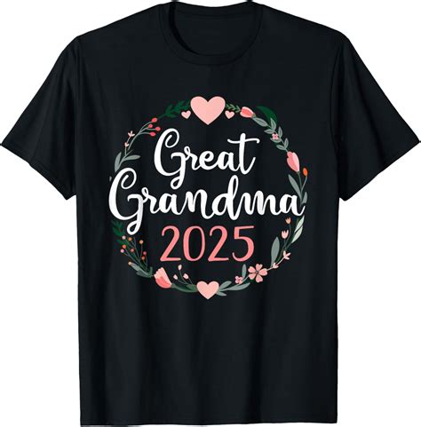 Great Grandma 2025 For Pregnancy Announcement T Shirt