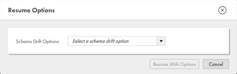 Overriding Schema Drift Options When Resuming An Application Ingestion Job