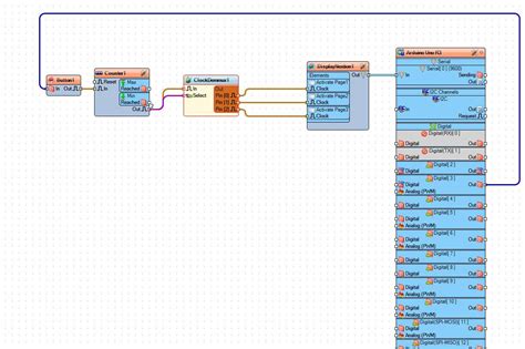 Step 6 Using One Button In Visuino Add And Connect Components Visuino Visual Development