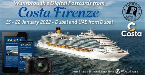 Wansbroughs Digital Postcards From Costa Firenze Wansbroughs Cruise Blog