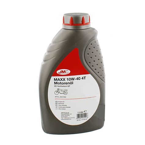 10W-40 Öl 4 Takt HC-Teilsynthetisch GP 1 Liter JMC Motoröl 10W40 ...