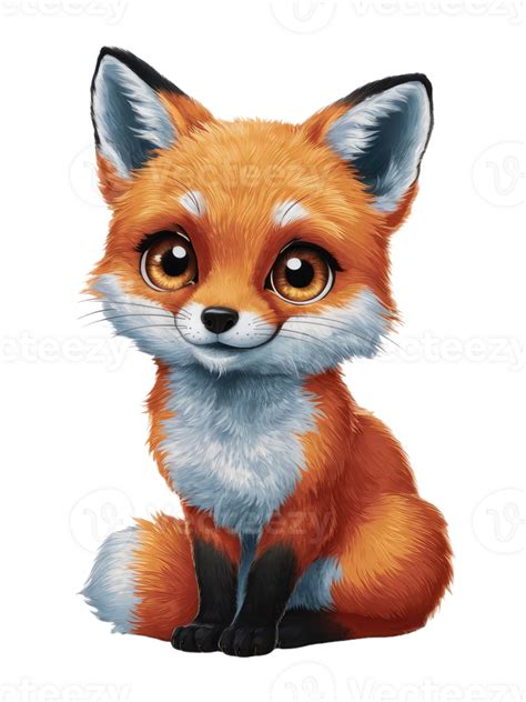 Cute Cartoon Fox Cub 48562618 Png