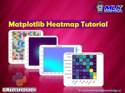 Matplotlib Heatmap Complete Tutorial For Beginners Mlk Machine Learning Knowledge