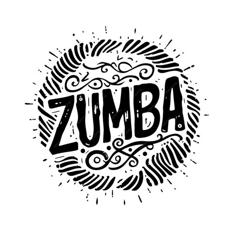 Premium Vector Zumba Slogan Lettering Calligraphy Logo T Shirt Vector