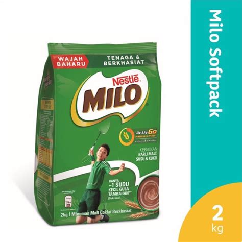 Nestle Milo Activ Go Chocolate Malt Powder 2kg Shopee Malaysia