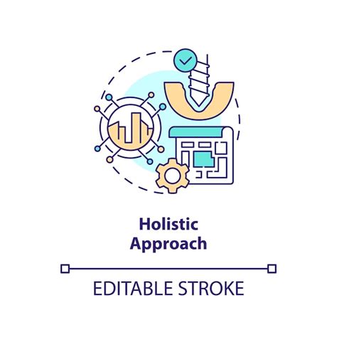 Premium Vector Holistic Approach Concept Icon