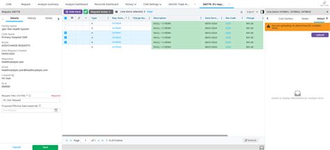 Editing Multiple Line Items