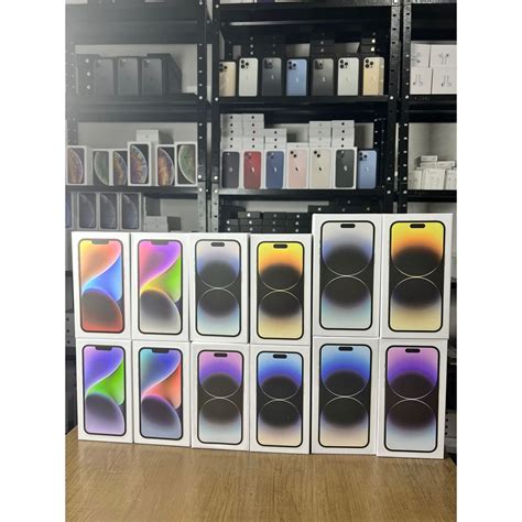 Caixa Vazia Iphone 14 14 Pro 14 Pro Max Iphone Vitrine Shopee Brasil