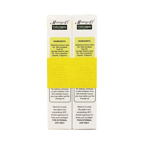 Moringa O2 Malunggay Herbal Hair Scalp And Skin Therapy Oil 55ml X 2