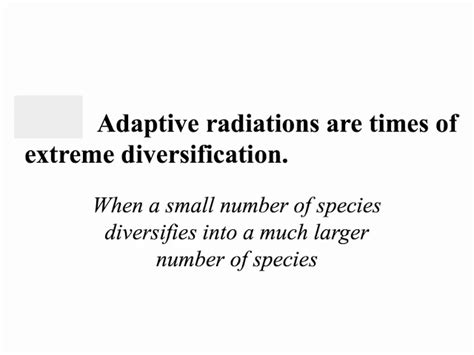 Adaptive Radiation Definition