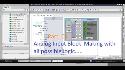 Tia Portal Analog Input Block Part Youtube