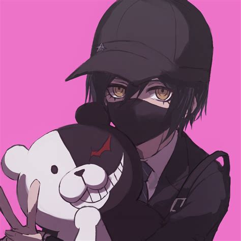 Saihara Shuichi And Monokuma Danganronpa And 1 More Drawn By Fuga Saihara Shuichi And Monokuma Danganronpa And 1 More Drawn By Fuga