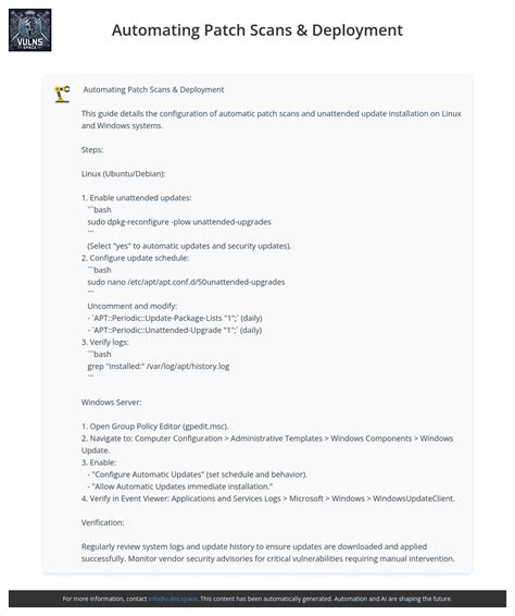 Vulnsspace On Linkedin Automation Ai Cybersecurity Infosec