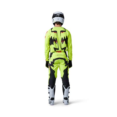 fox 180 kozmik pants flo yellow tracktion motorcycles
